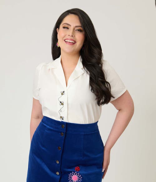 UNIQUE VINTAGE 1940s Notched Collar Blouse